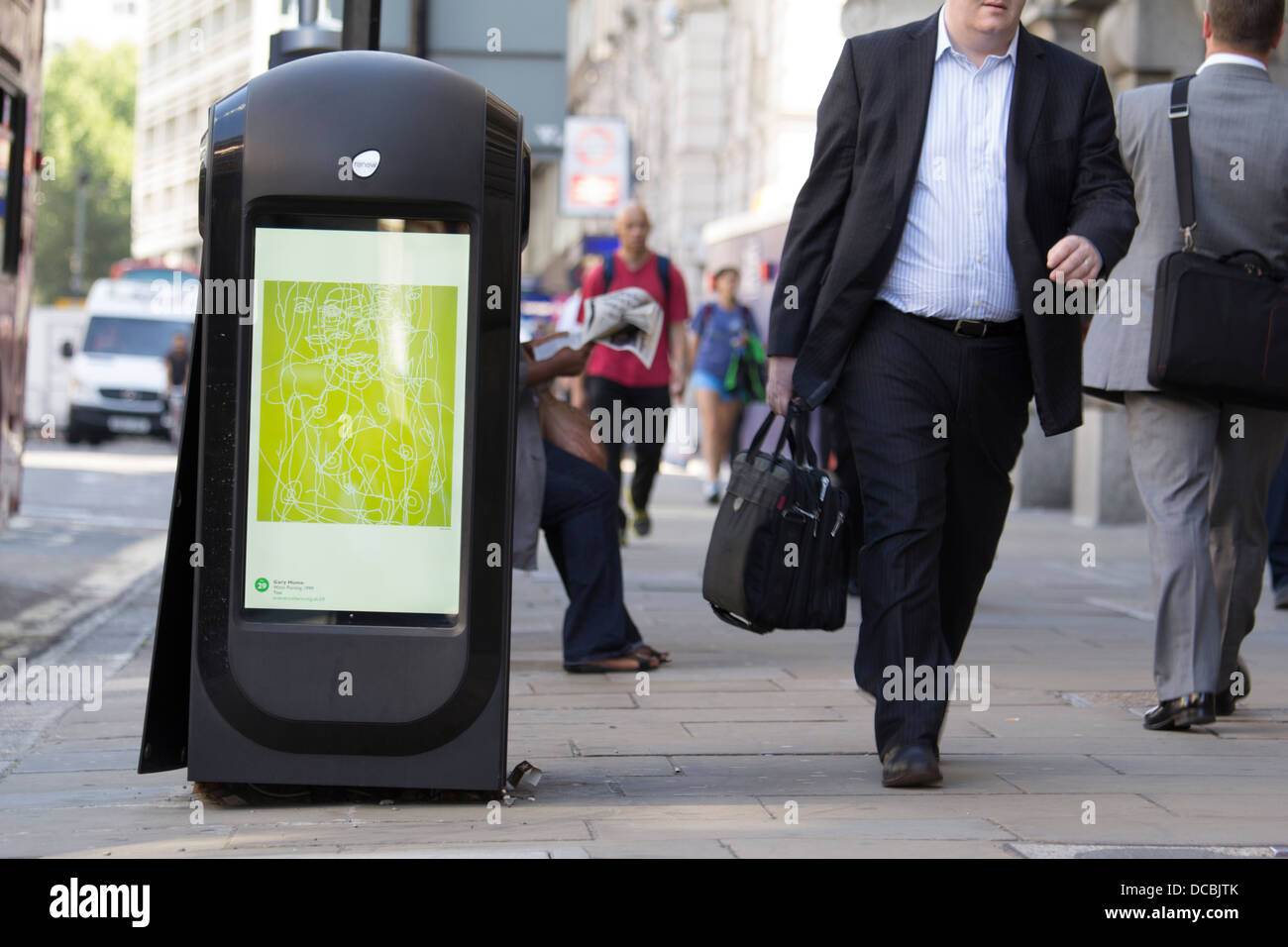 Smart bins with integrated Wi-Fi sniffing technology and digital ...
