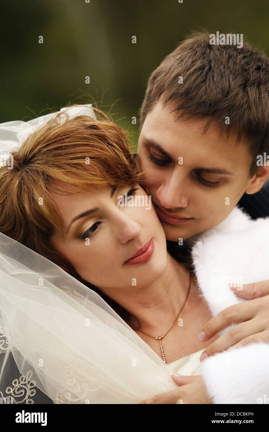 Newly married pair Stock Photo - Alamy