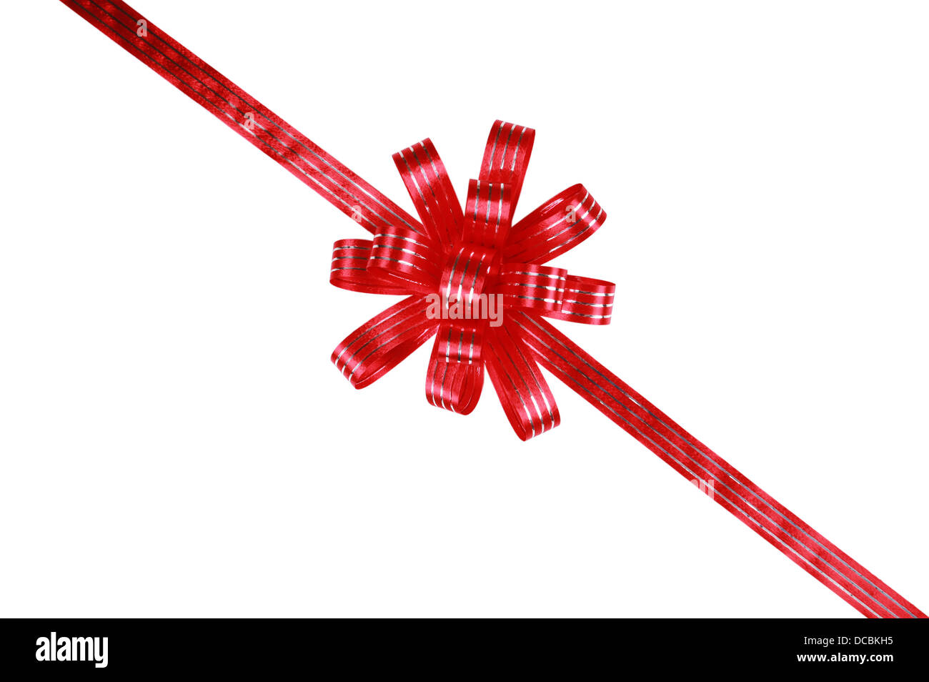 Red bow and ribbons Stock Photo - Alamy