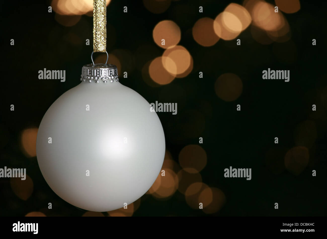 White Christmas ornament Stock Photo - Alamy