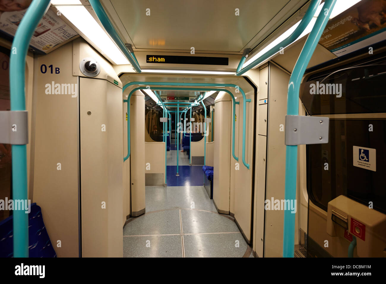 docklands light railway dlr train carriage London England UK Stock ...