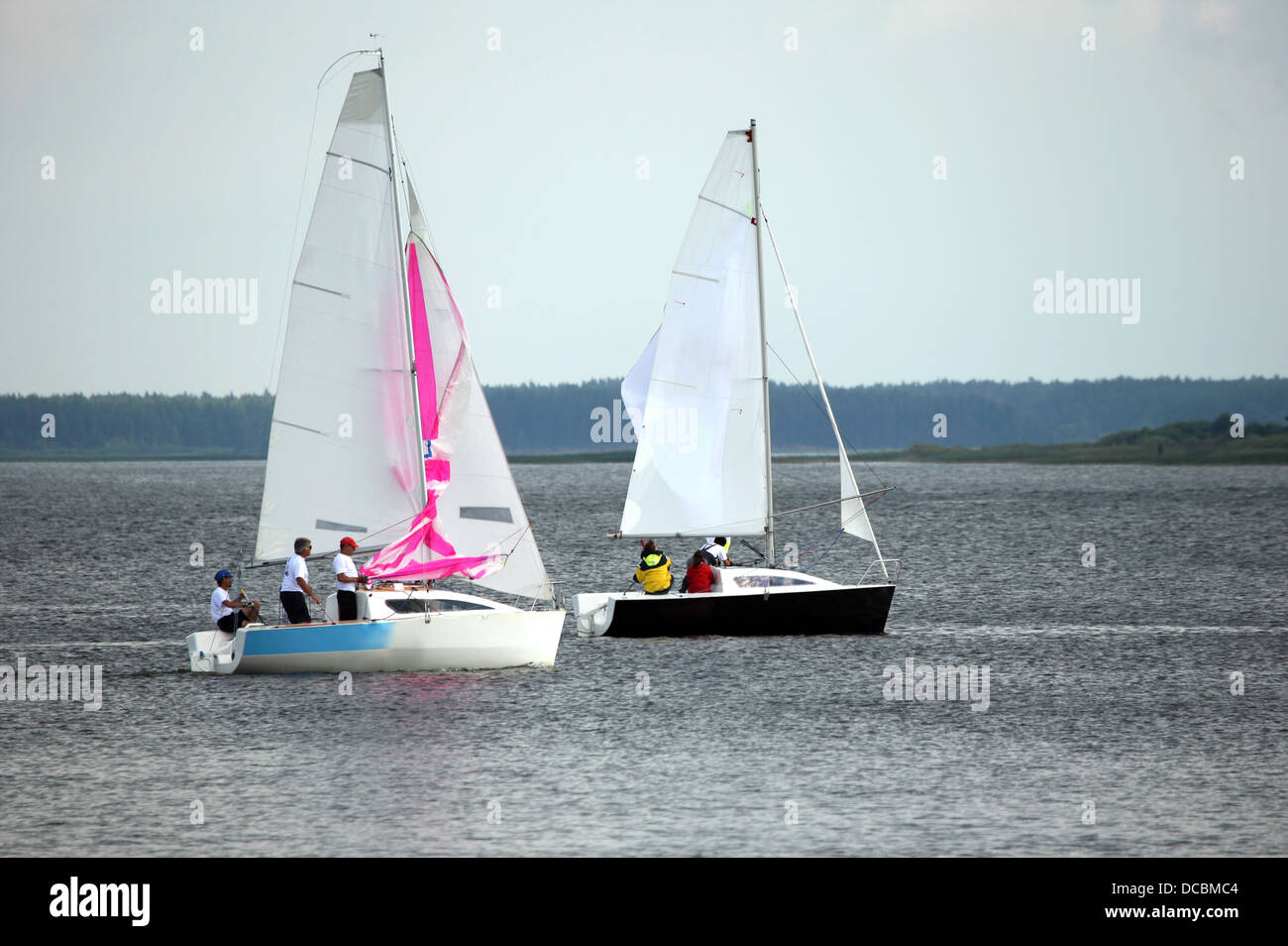 Two sailing boat Stock Photo - Alamy