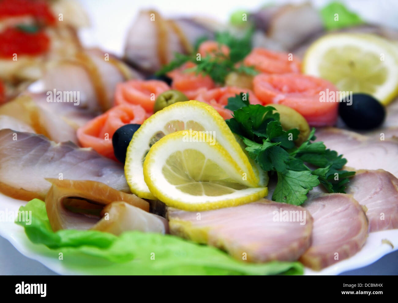 Fish plate sturgeon trout hi-res stock photography and images - Alamy