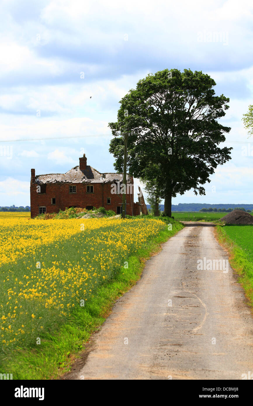 Empty buildings, Country File setting, back to the land, springtime ...