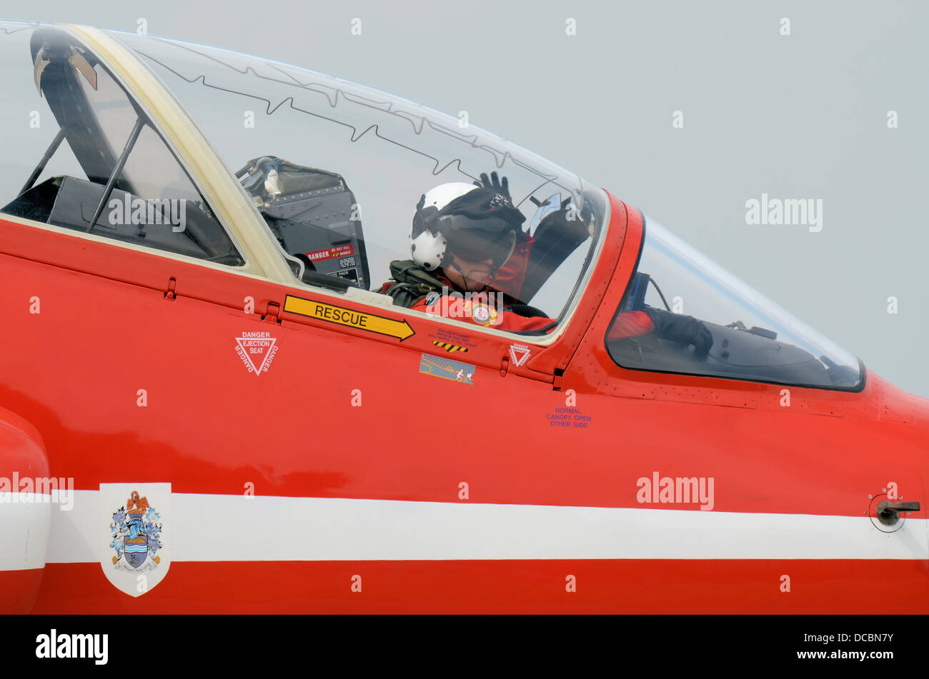 Red arrows pilot hi-res stock photography and images - Alamy