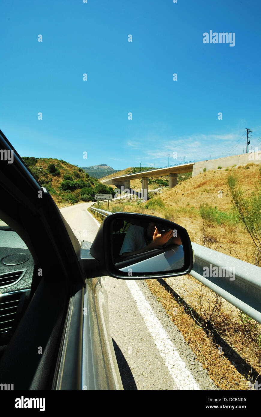 Driving along Spanish Roads Stock Photo - Alamy