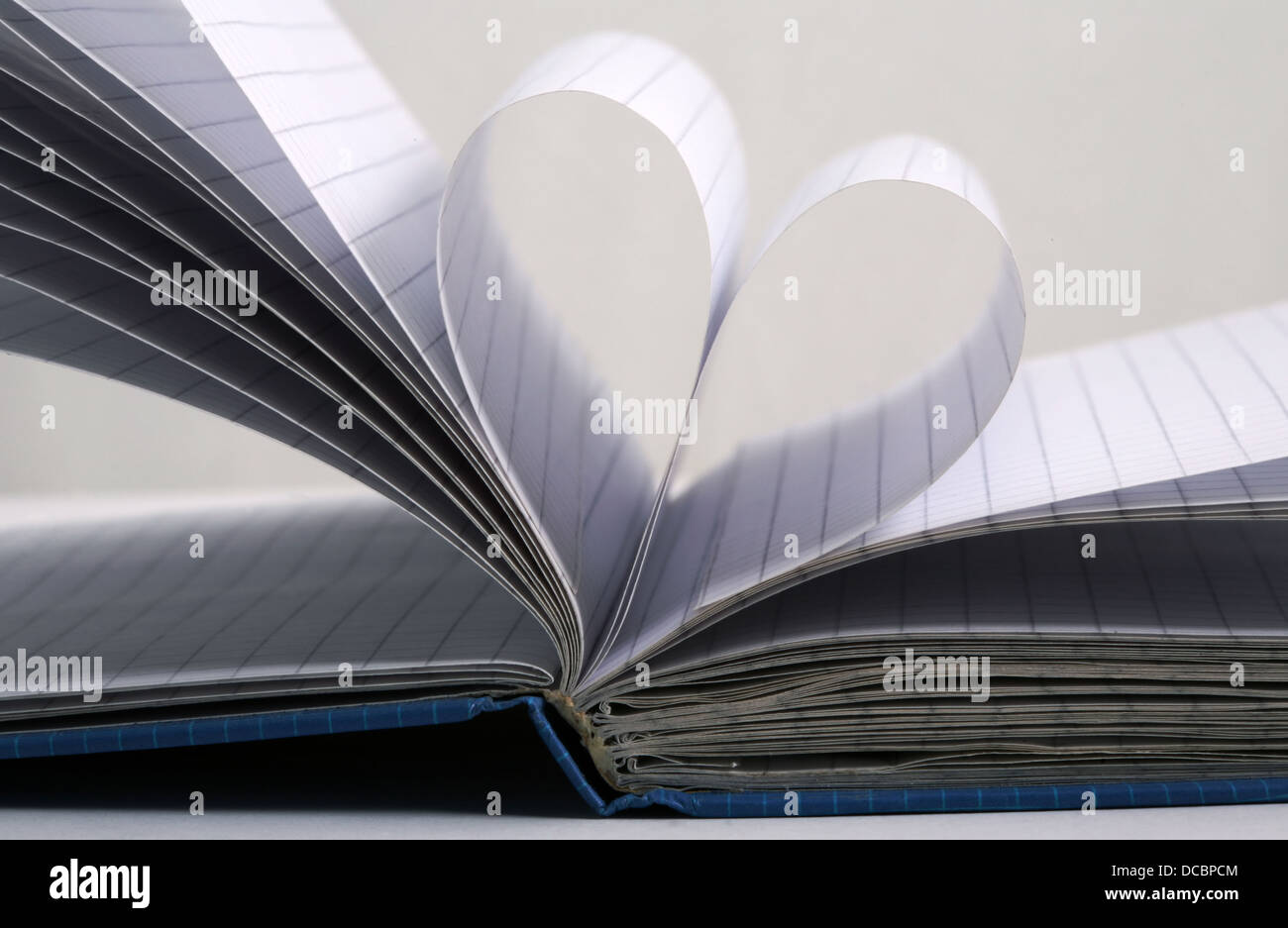 Heart from pages Stock Photo - Alamy