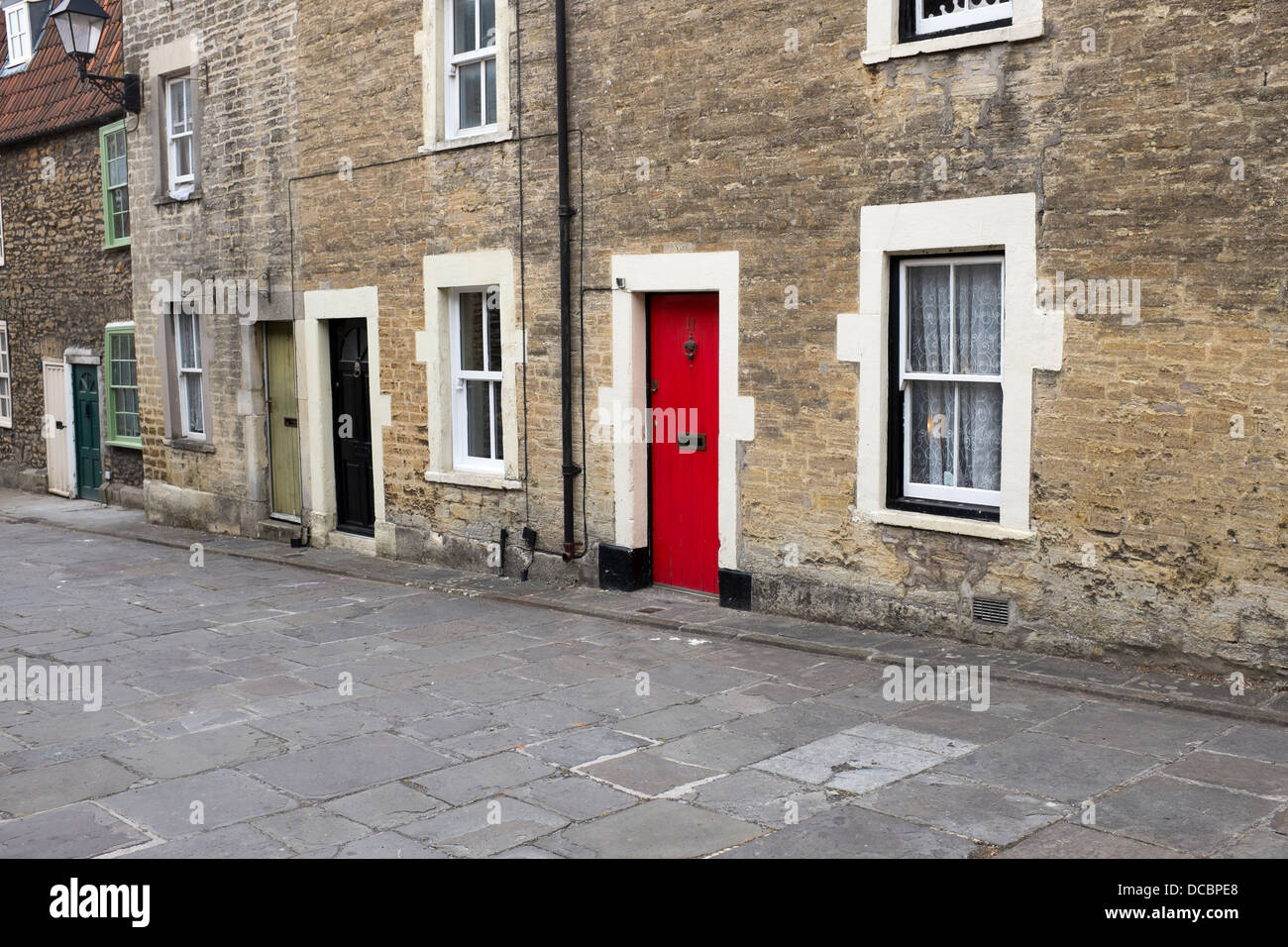 Terraced Houses Sheppards Barton Frome Stock Photo - Alamy