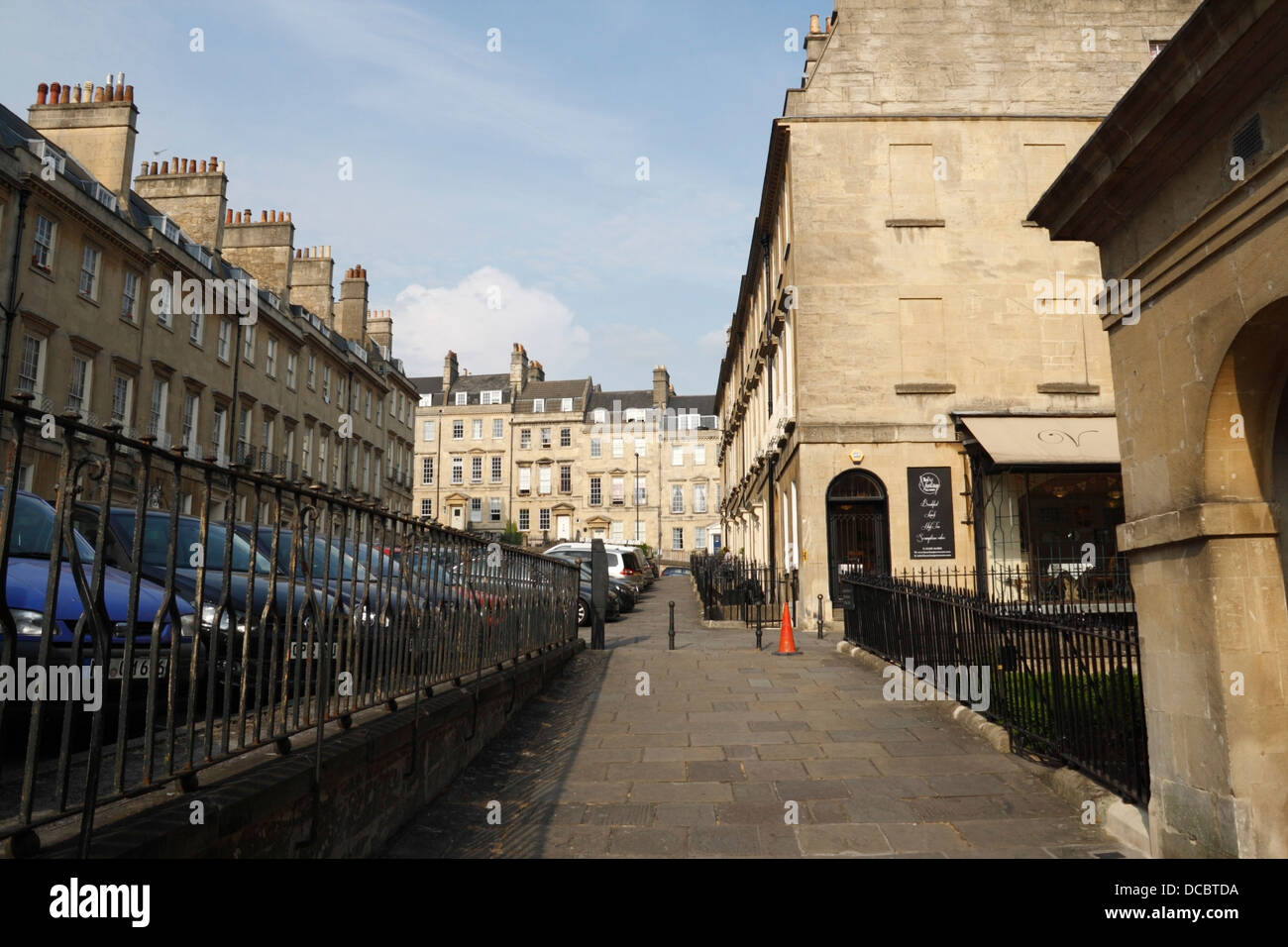 Georgian Buildings on Bennett street in Bath England Stock Photo - Alamy