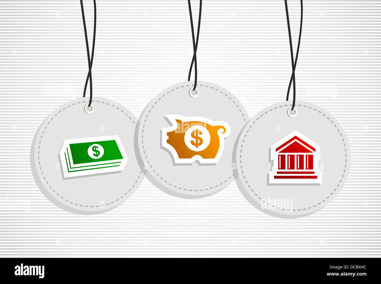 Business save money hang tags set illustration. Vector file layered for ...