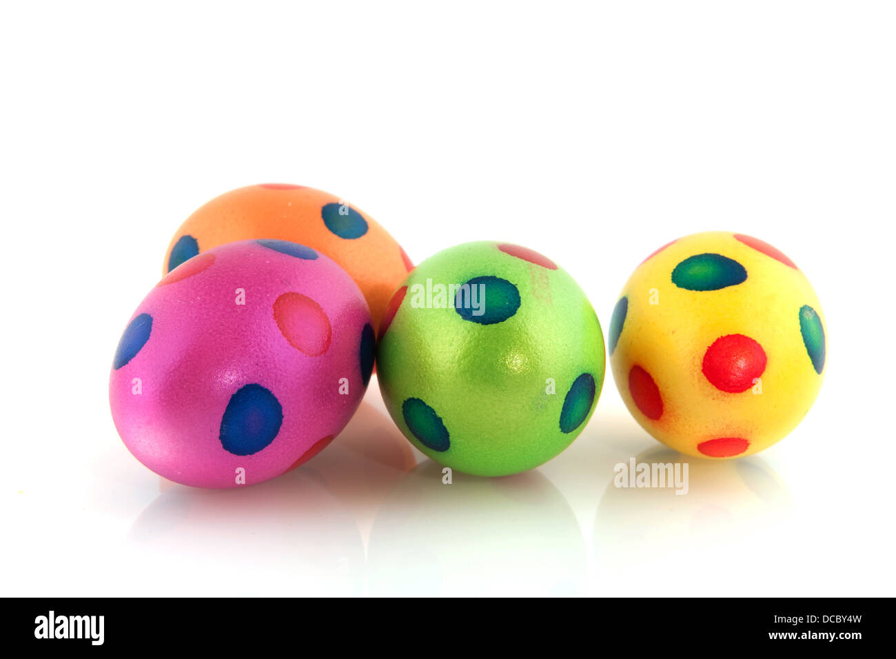 Spotted easter eggs Stock Photo - Alamy