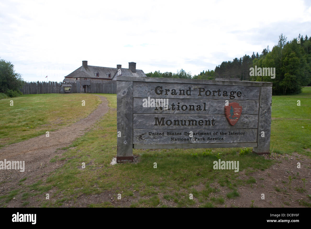National Park Service sign for Grand Portage National Monument, Grand ...