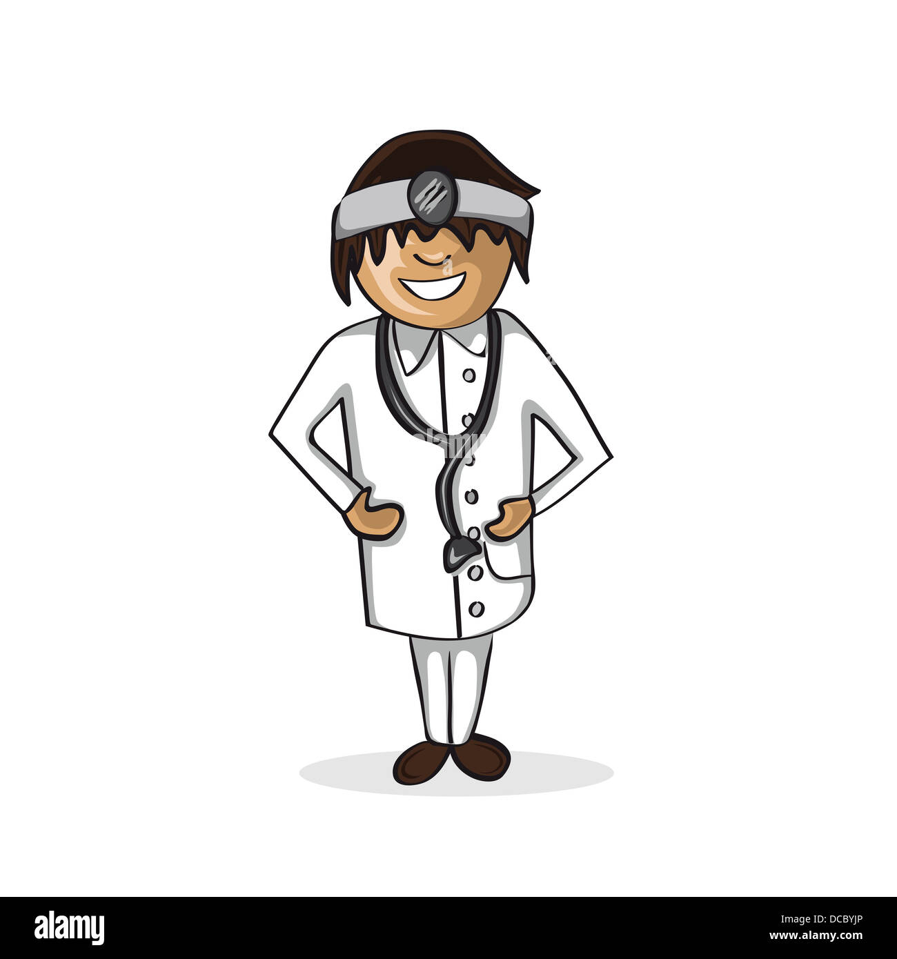 Professional career doctor man work success illustration. Vector file ...