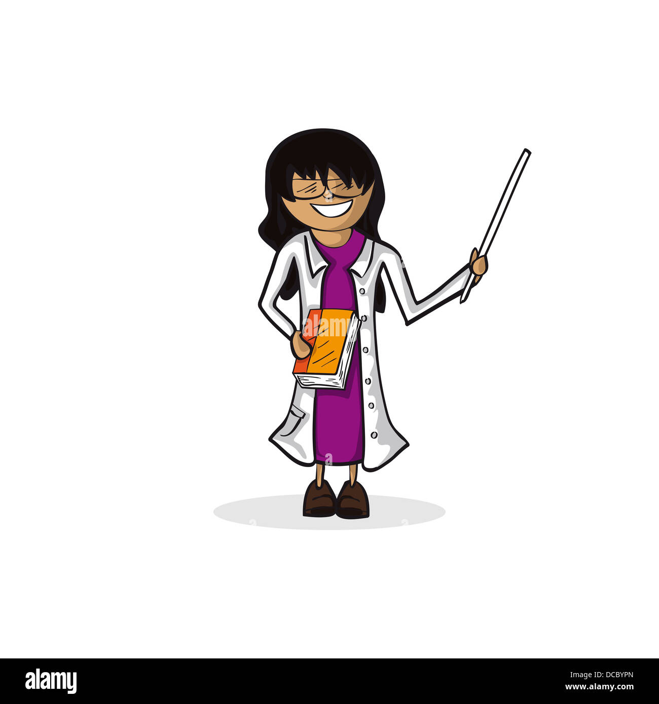 Profession teacher woman work success illustration. Vector file layered ...