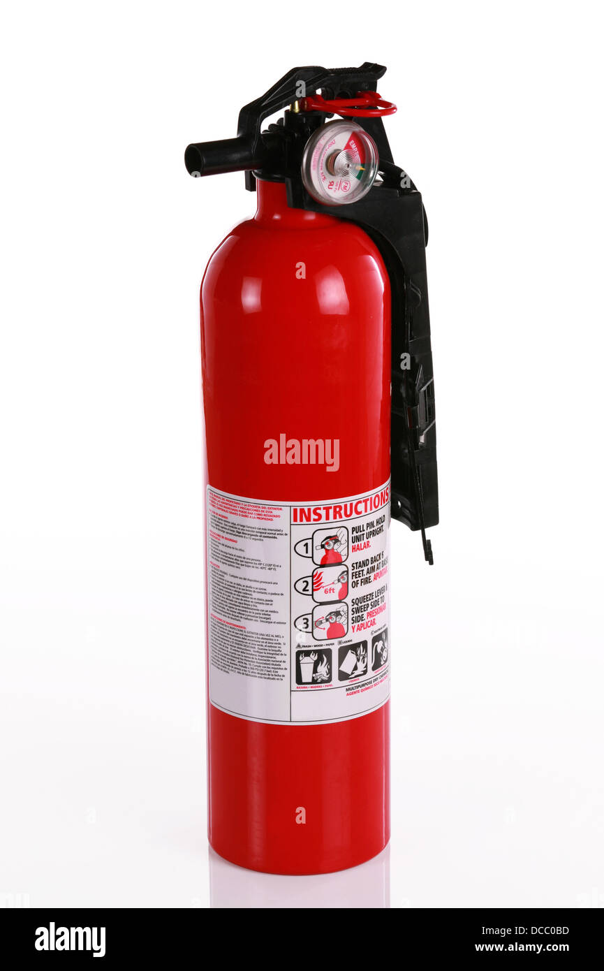 Red fire extinguisher Stock Photo - Alamy