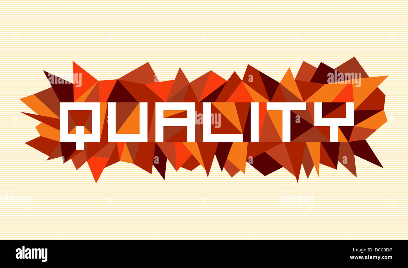 Quality flat text quote over modern low poly triangle composition ...