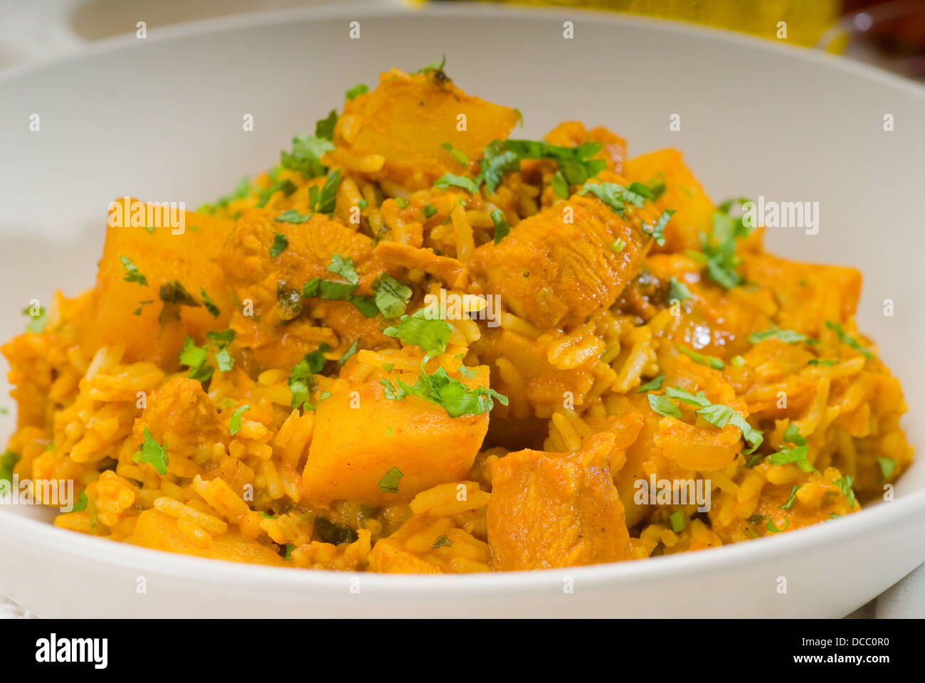 curry beef rice and potatoes Stock Photo - Alamy