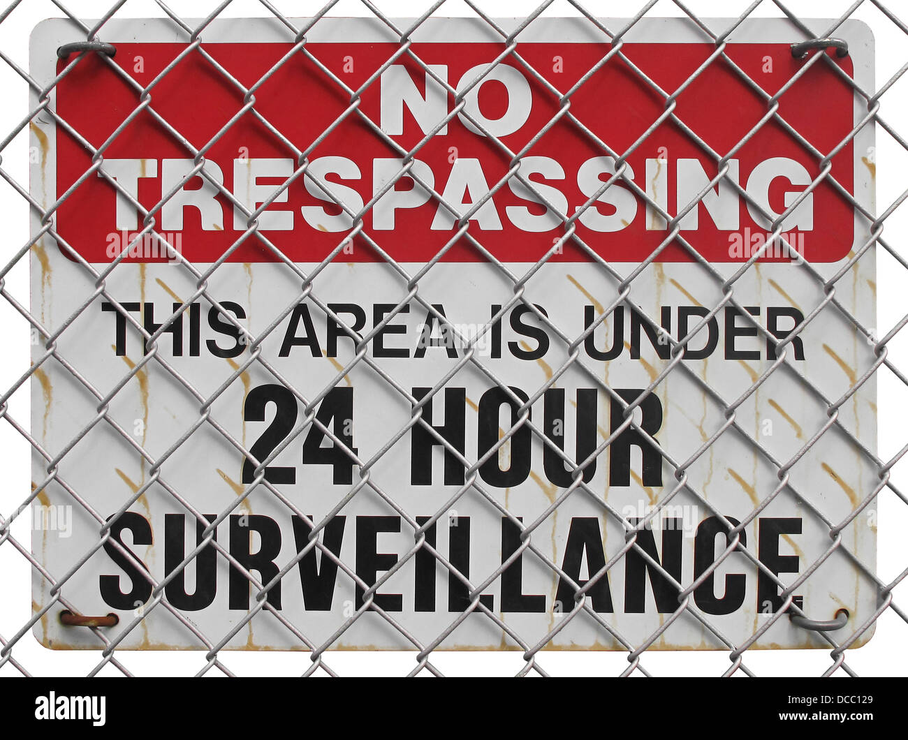 Fence with no trespassing sign hi-res stock photography and images - Alamy