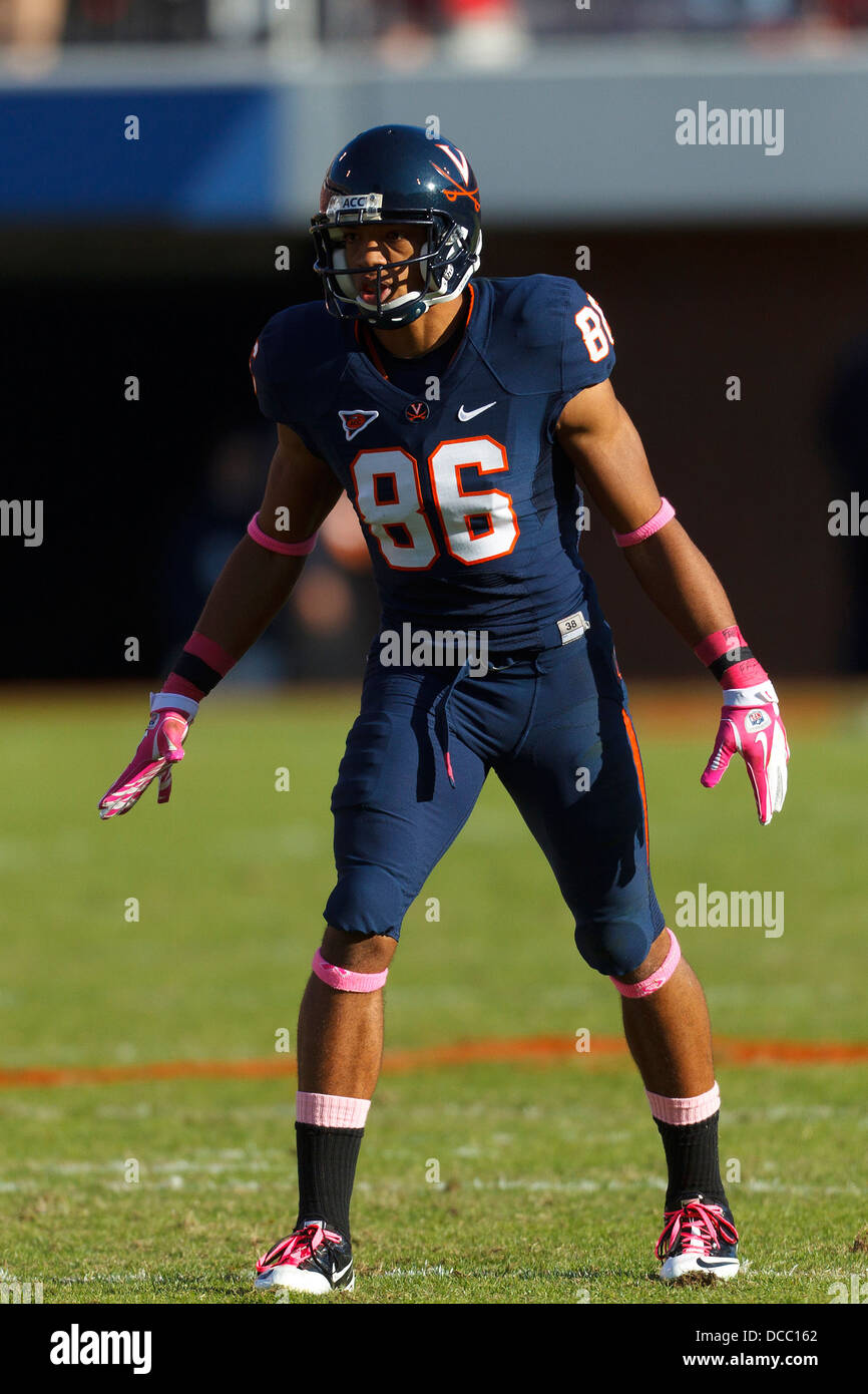 Virginia Cavaliers wide receiver Ray Keys (86) lines up for a play ...