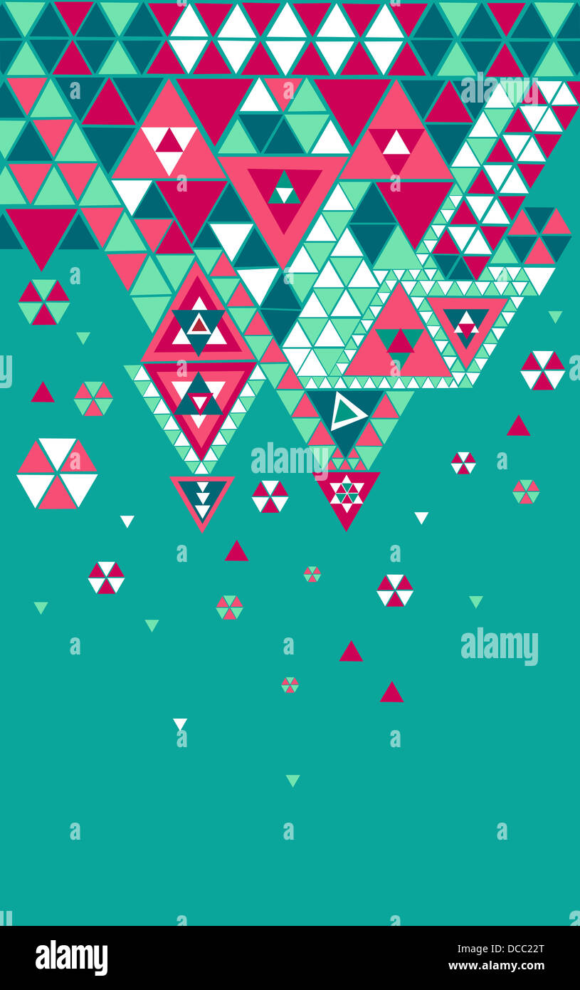 Unusual colorful abstract triangles composition. Vector file layered ...