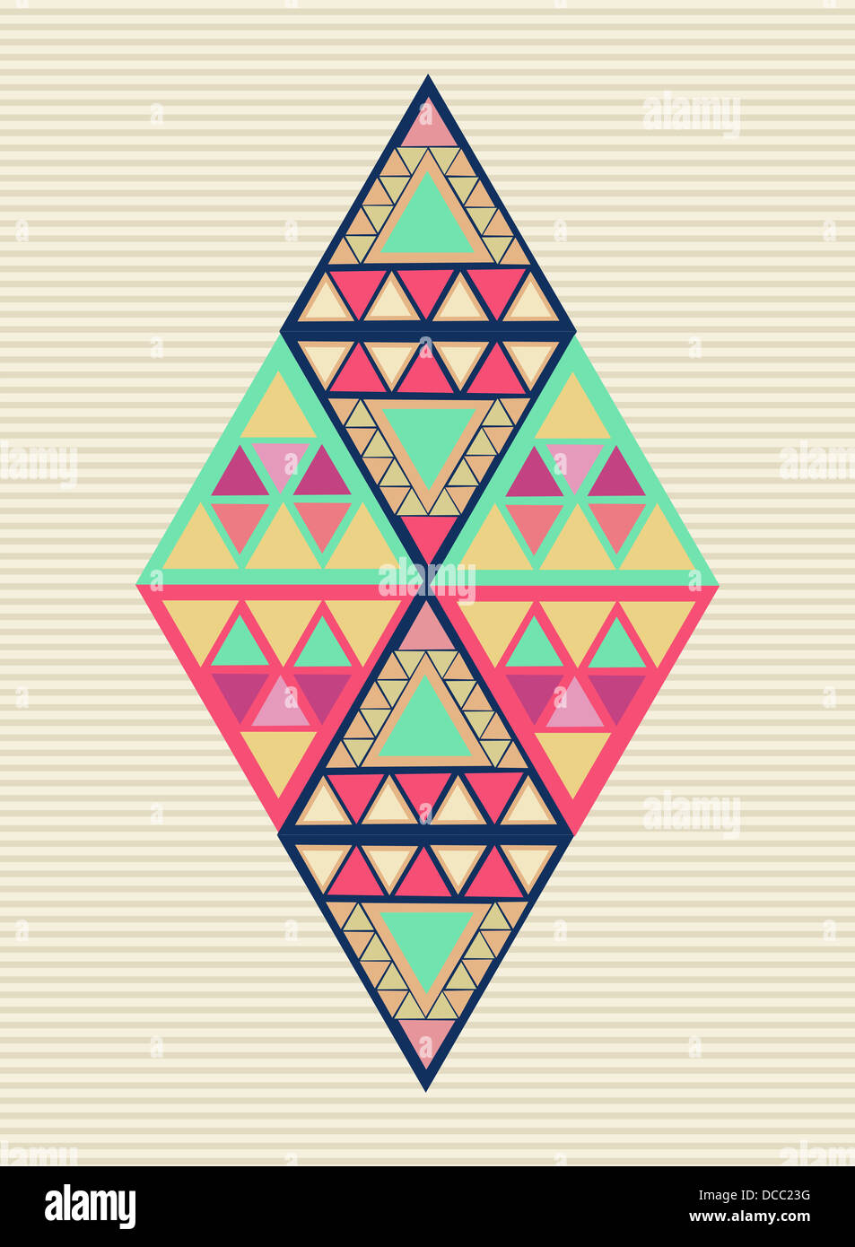 Trendy colorful abstract triangles illustration. Vector file layered for easy editing Stock ...