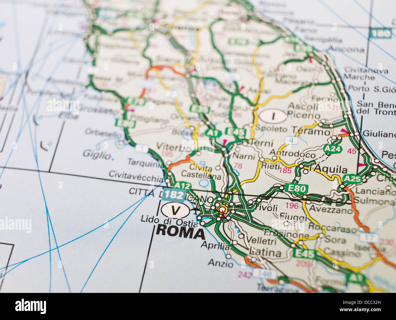 Map of Rome Stock Photo - Alamy