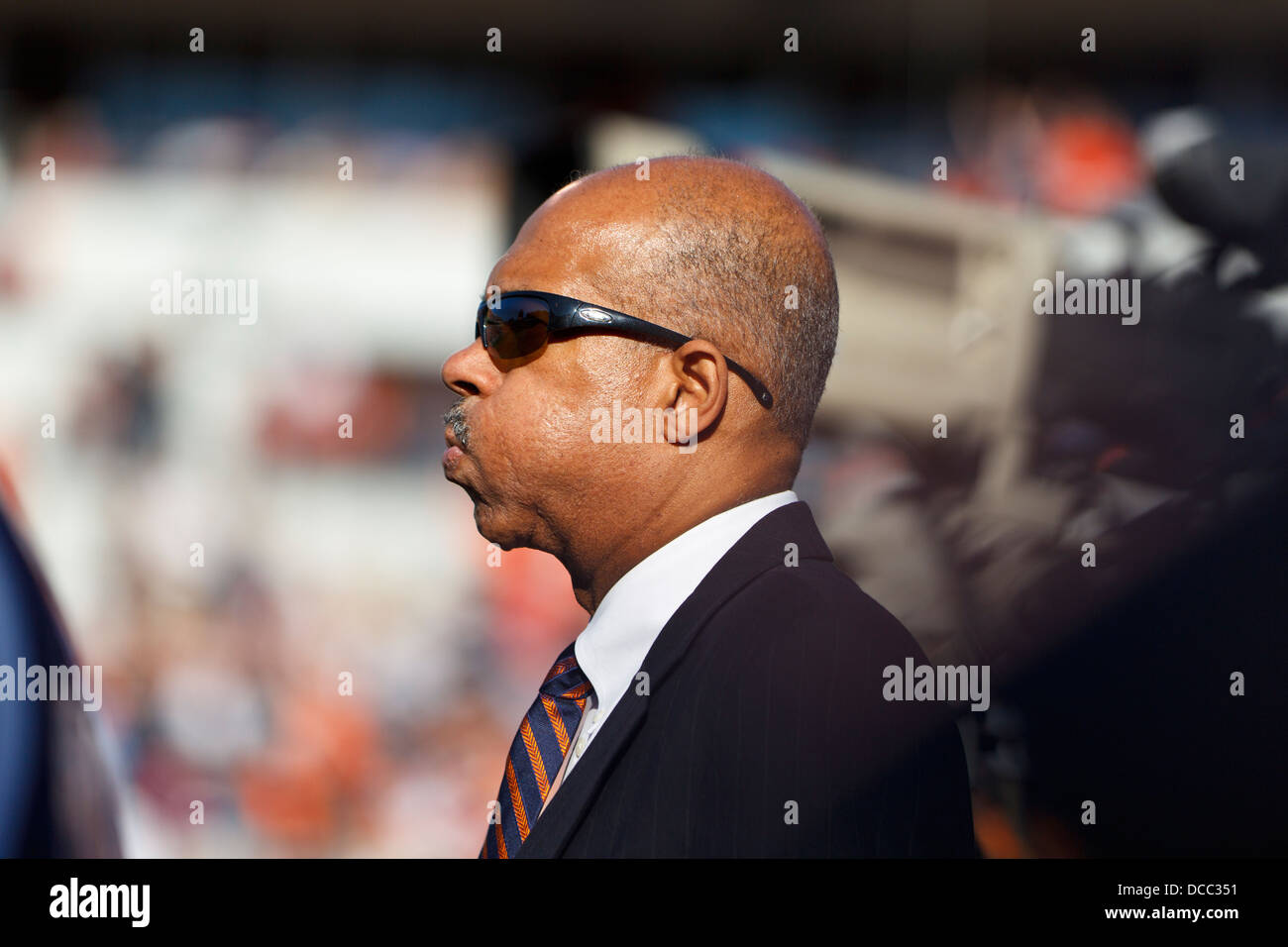 Virginia Cavaliers athletic director Craig Littlepage on the sidelines ...