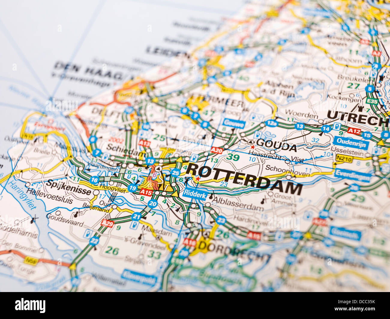 Map of Rotterdam Stock Photo - Alamy
