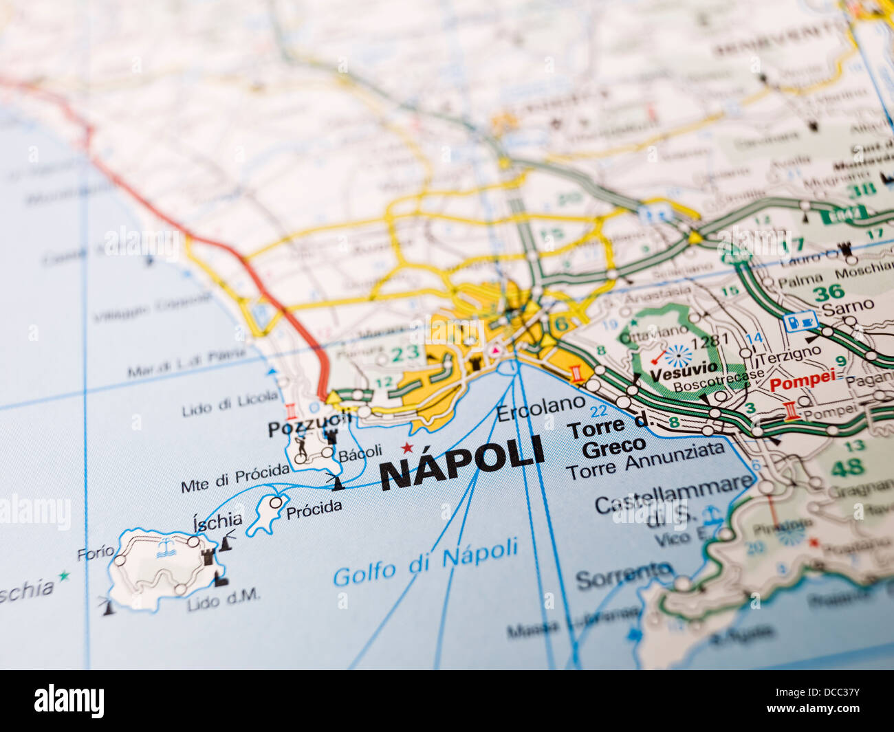 Napoli map hi-res stock photography and images - Alamy