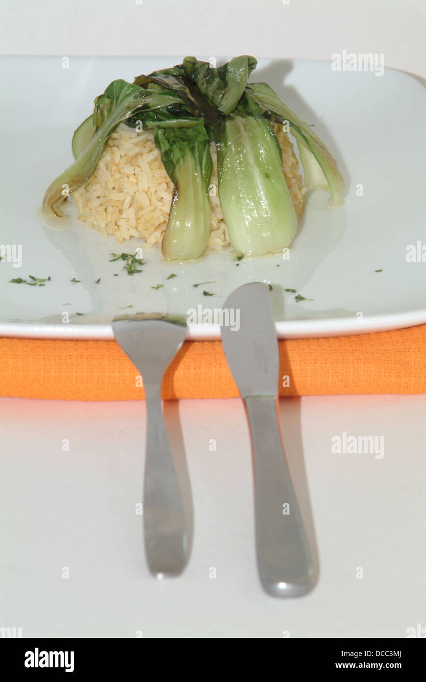 Pak choi vegetable Stock Photo - Alamy