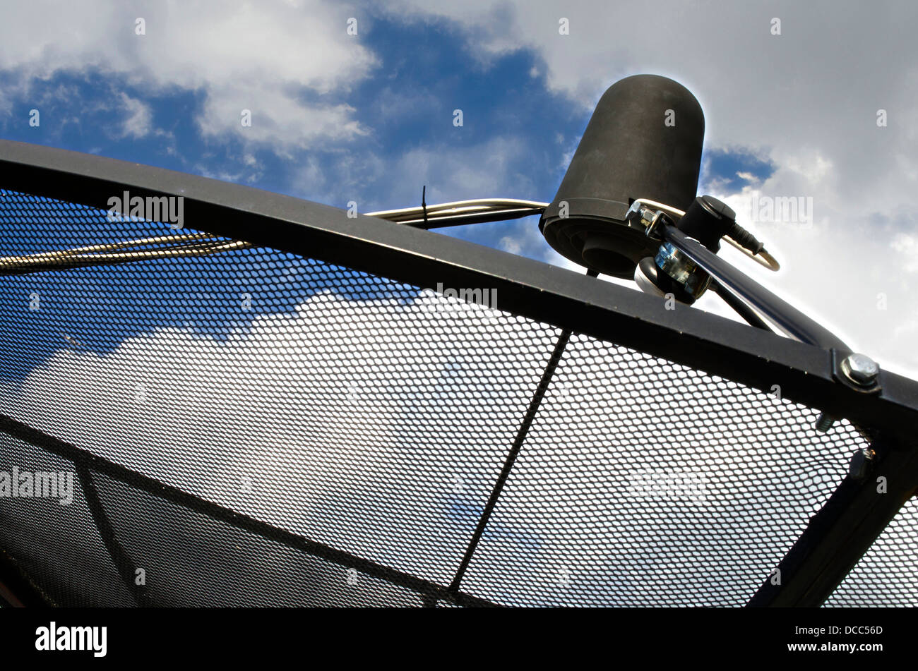 The Satellite Signal Wave Receiver Dish for Television Stock Photo - Alamy
