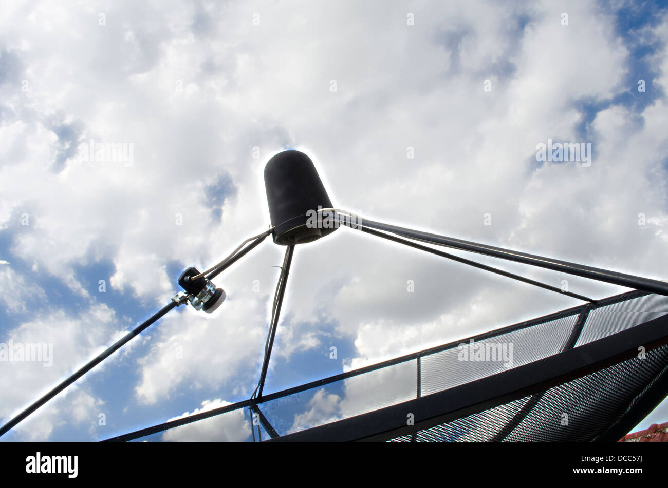 The Satellite Signal Wave Receiver Dish for Television Stock Photo - Alamy