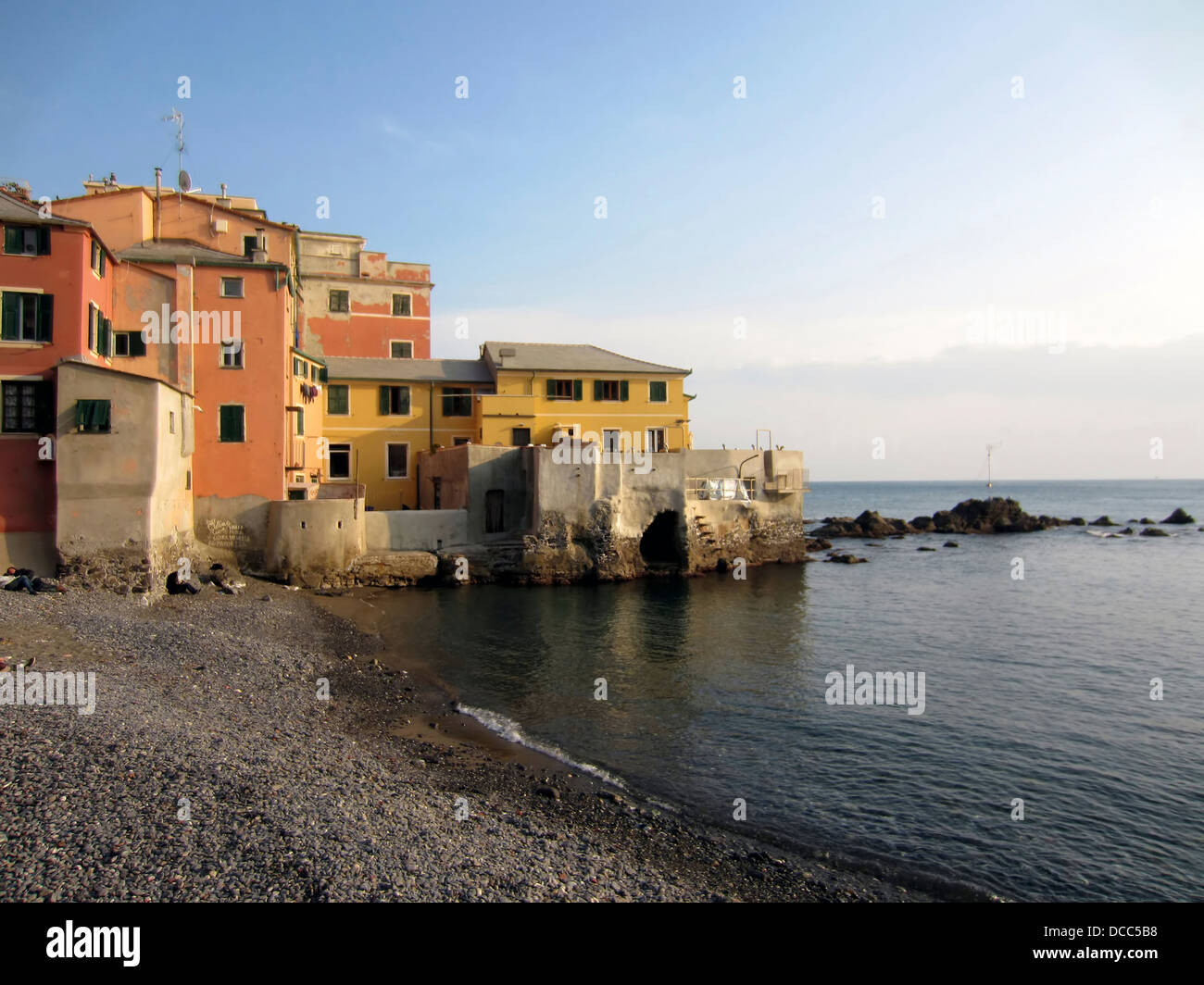 Beach in Genova, Italy Stock Photo - Alamy