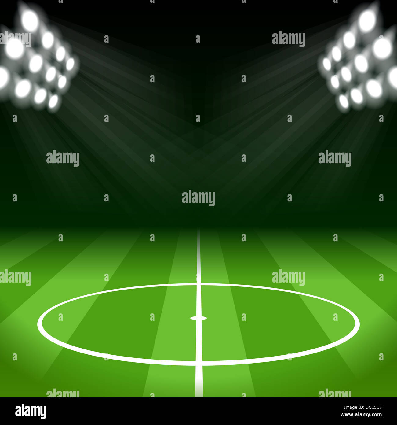 Soccer Background with Bright Spot Stadium Lights Stock Photo - Alamy