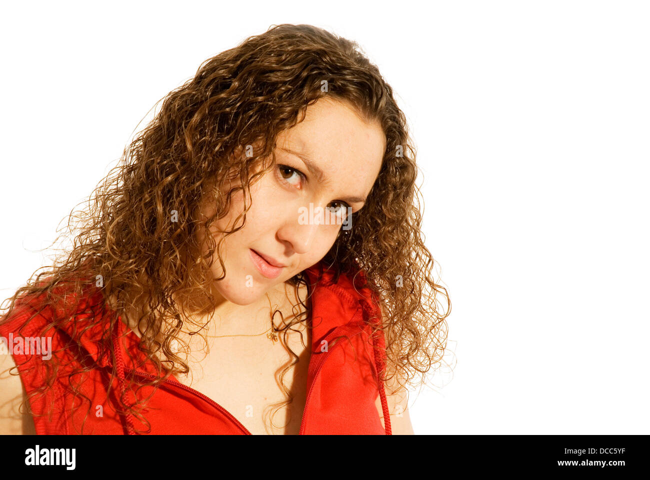 Portrait in red Stock Photo - Alamy