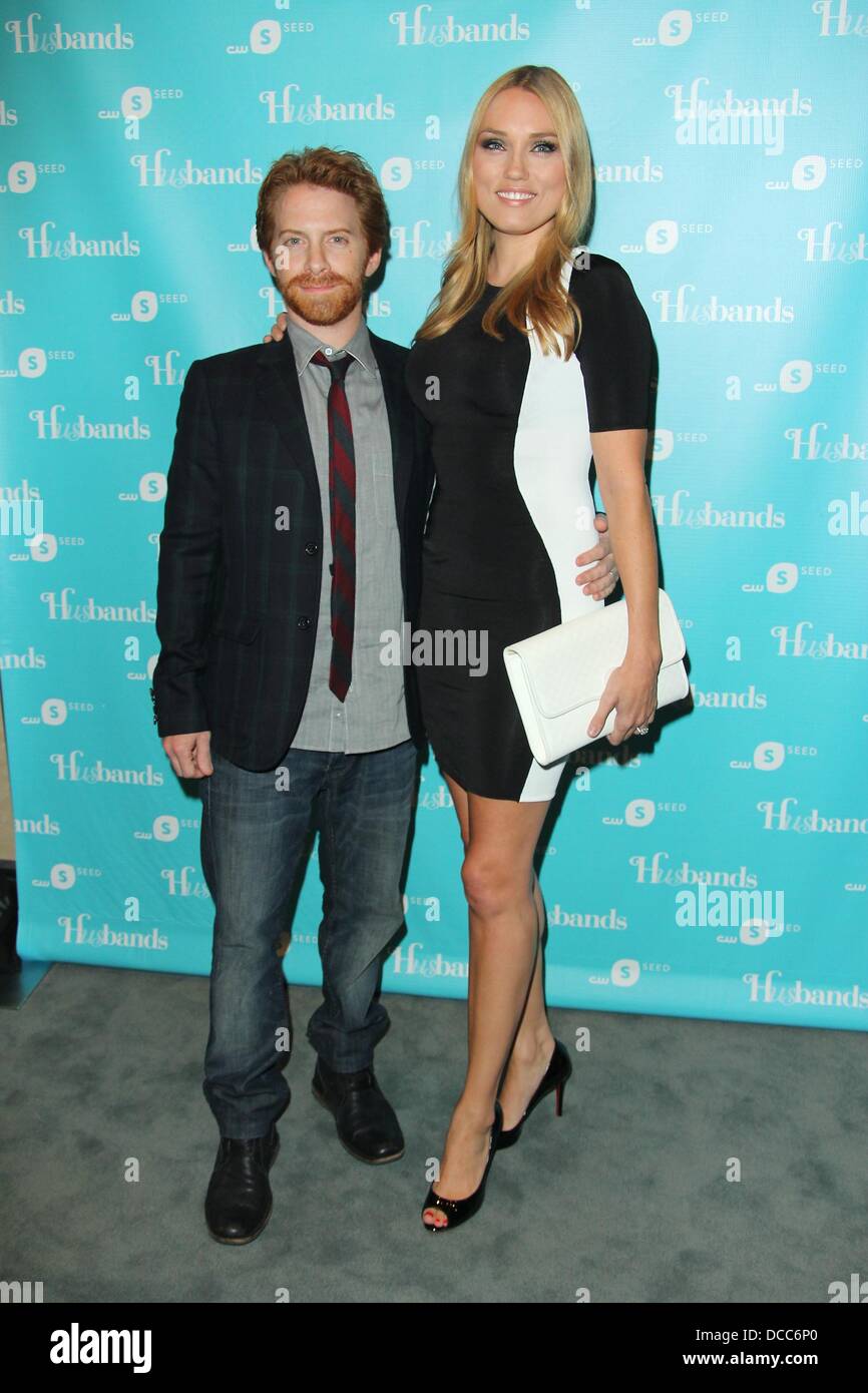 Los Angeles, California, USA. 14th Aug, 2013. Clare Grant, Seth Green ...