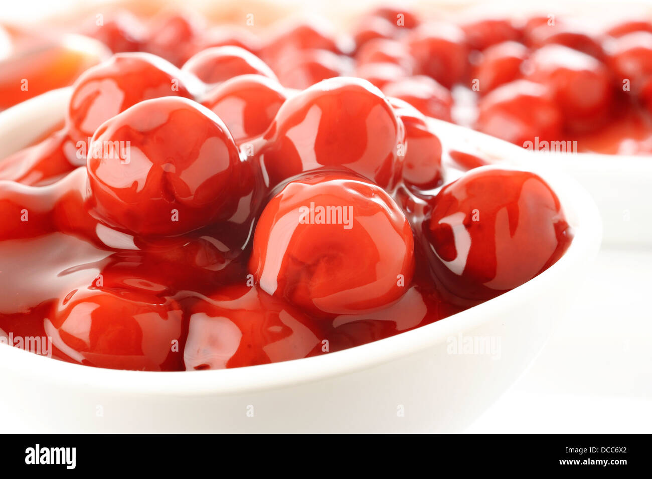 red ruby cherry in bowl Stock Photo - Alamy