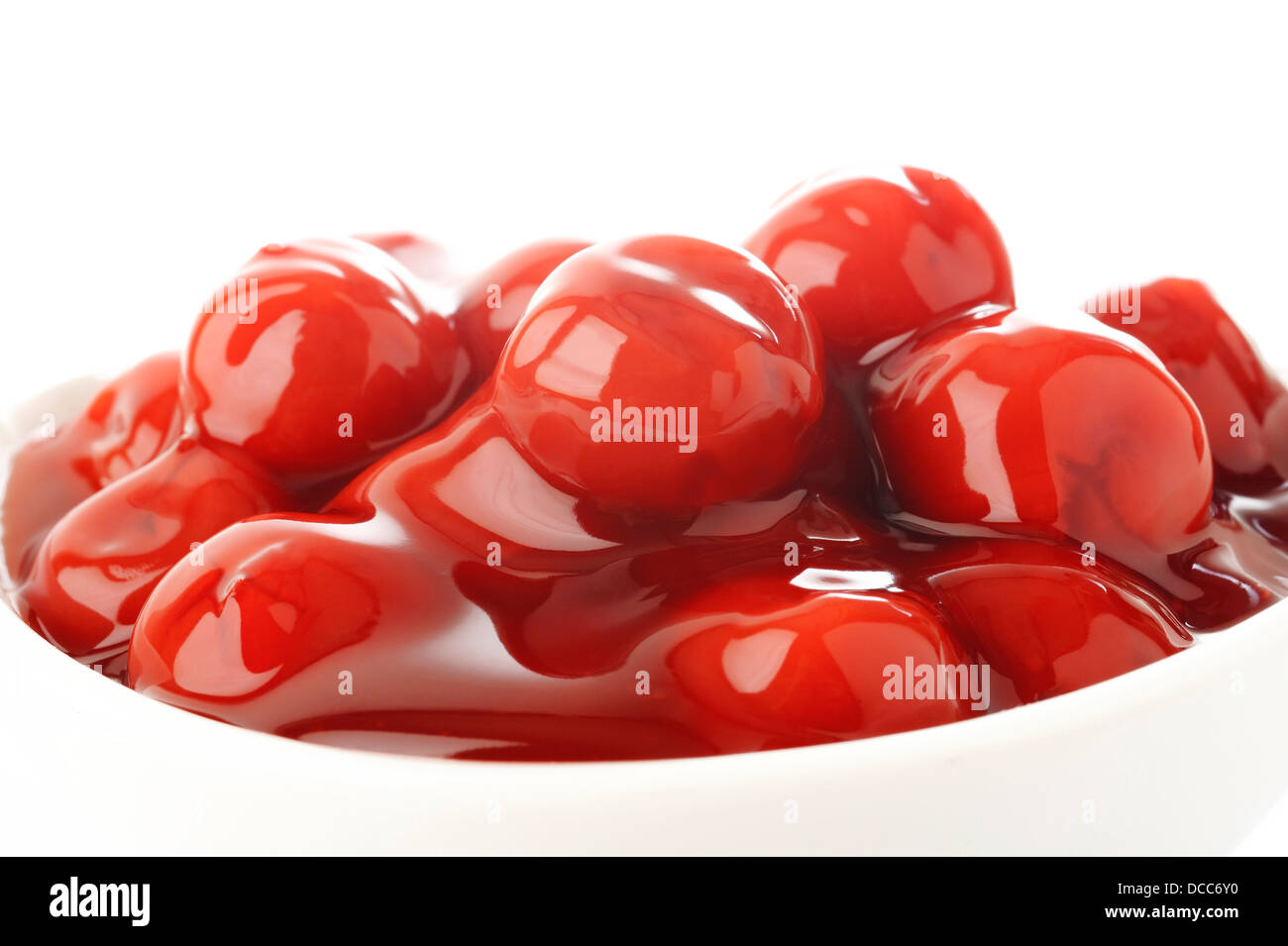 red ruby cherry in bowl Stock Photo - Alamy