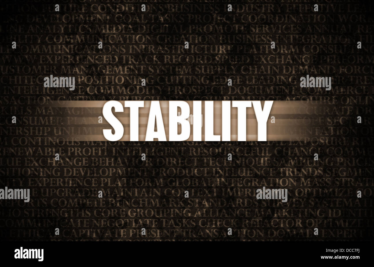Stability in Business as Motivation in Stone Wall Stock Photo - Alamy