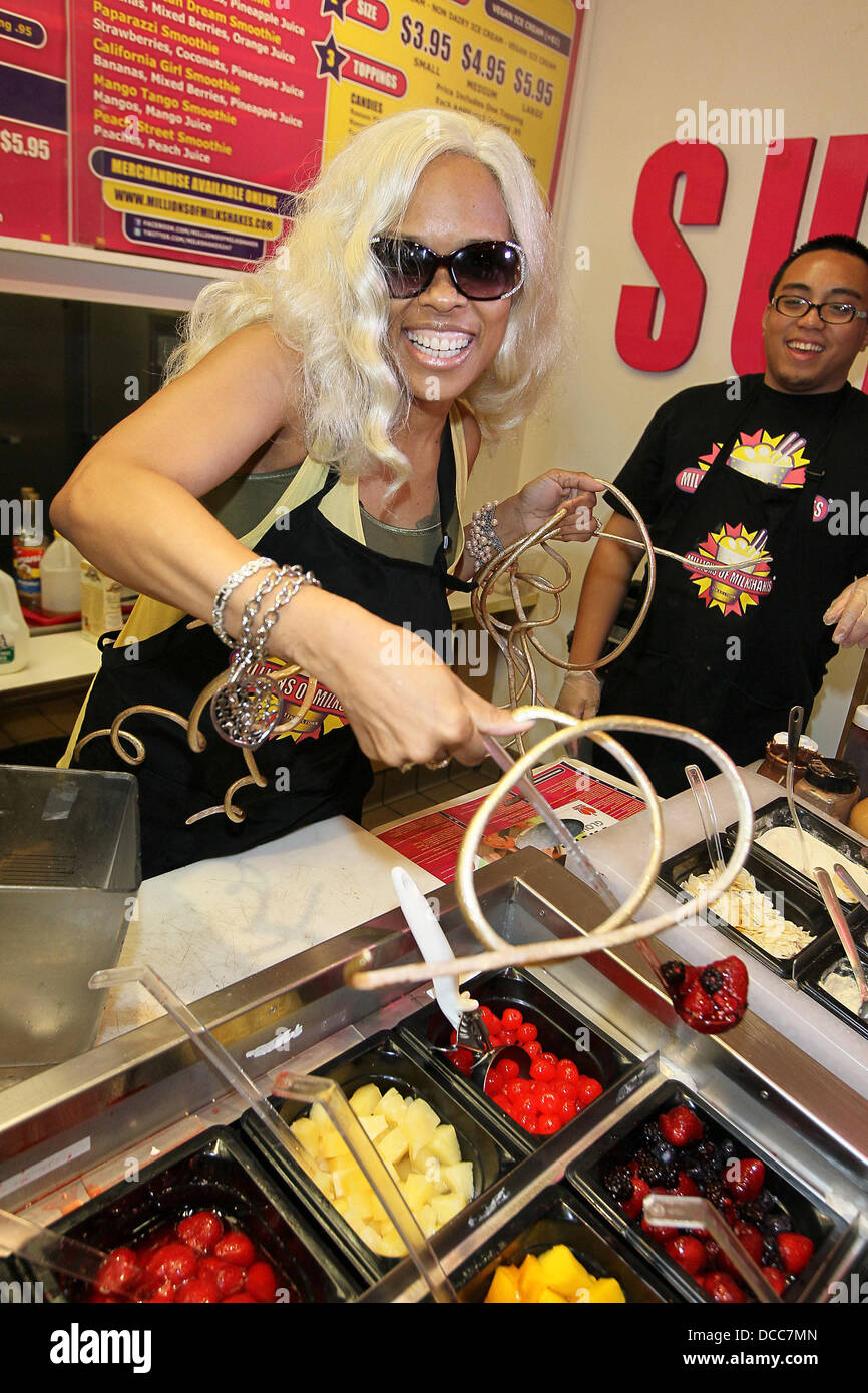 Chris Walton aka "The Dutchess" creates her signature shake called ...