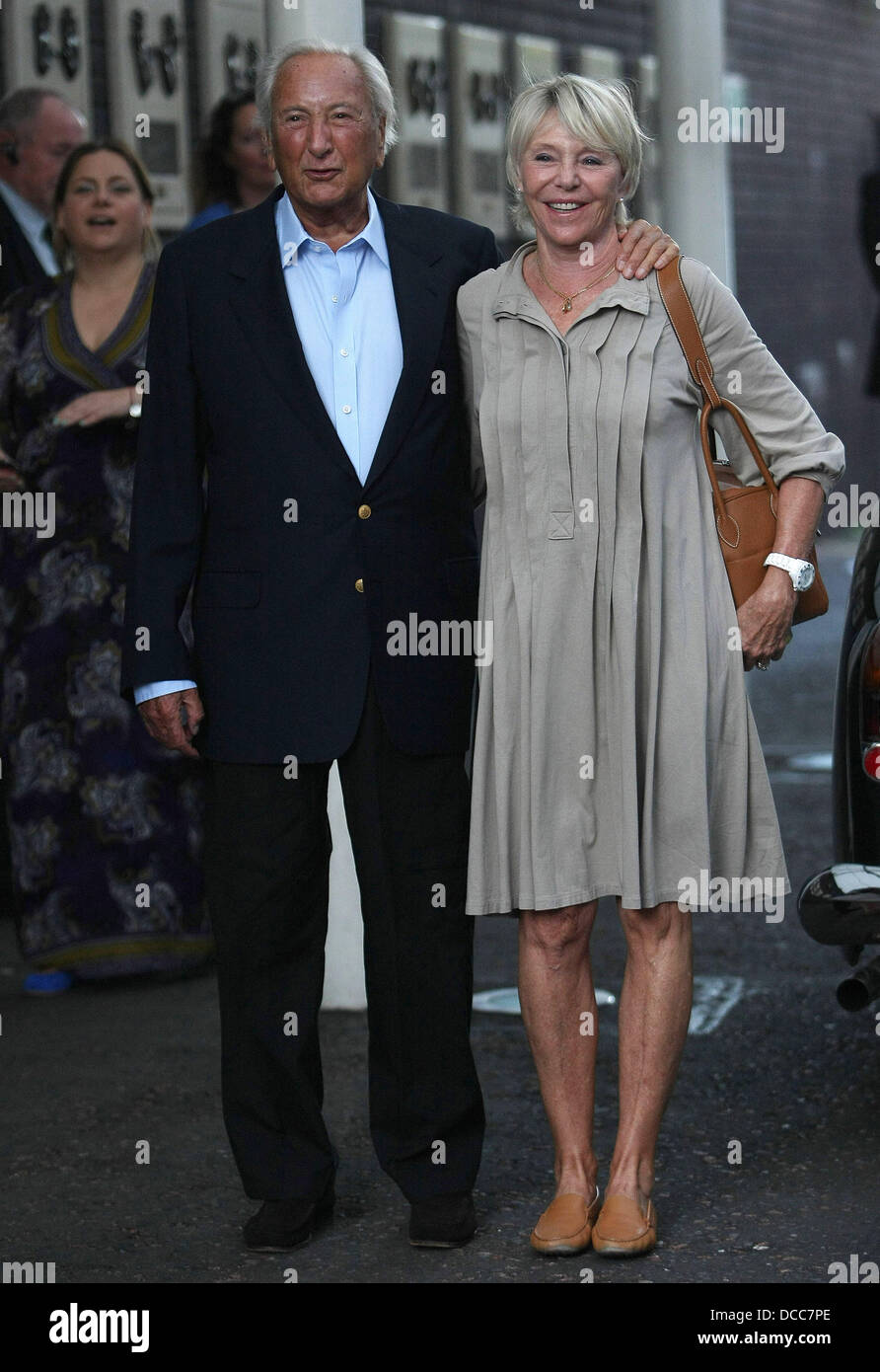 Michael Winner and wife Geraldine Lynton-Edwards at the ITV studios ...