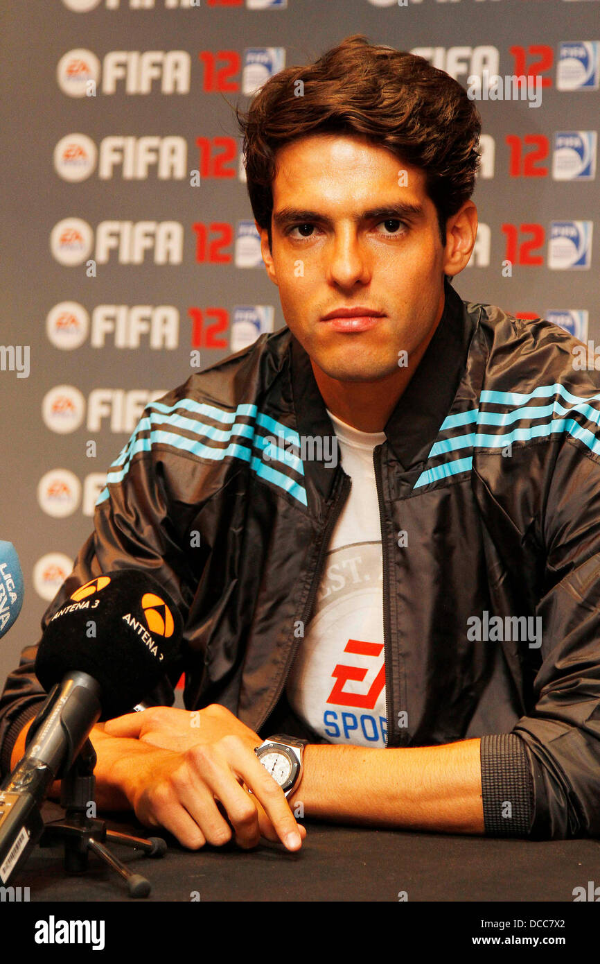 Brazilian football sensation and Real Madrid player 'Kaka' promotes the ...