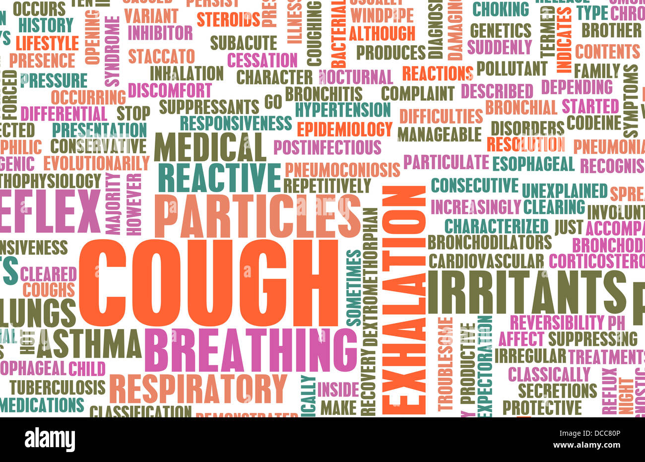 Coughing Concept as a Common Cough Problem Stock Photo - Alamy