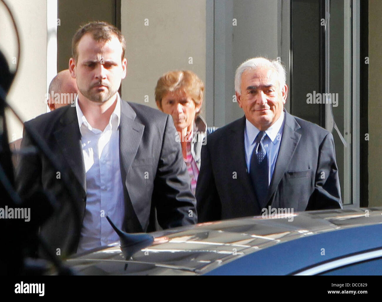 Former IMF chief Dominique Strauss-Kahn is seen leaving a police ...