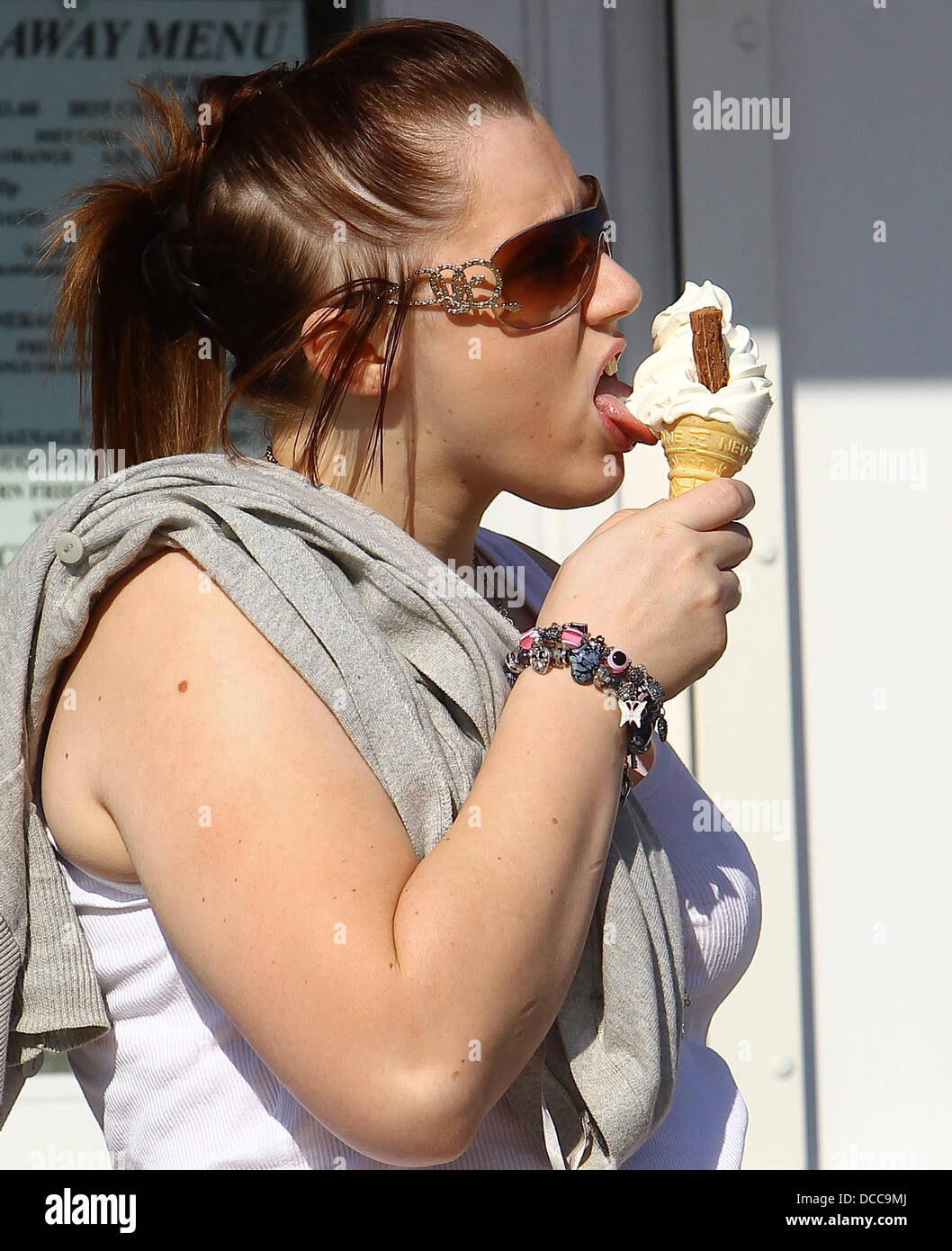 People enjoy the hot weather in Margate, Kent. Britain is currently ...