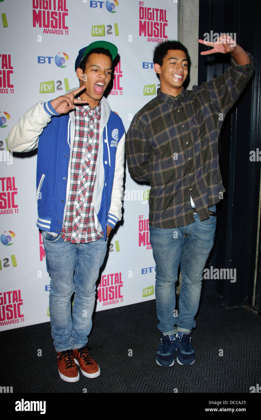 Rizzle Kicks BT Digital Music Awards 2011 held at the Roundhouse ...