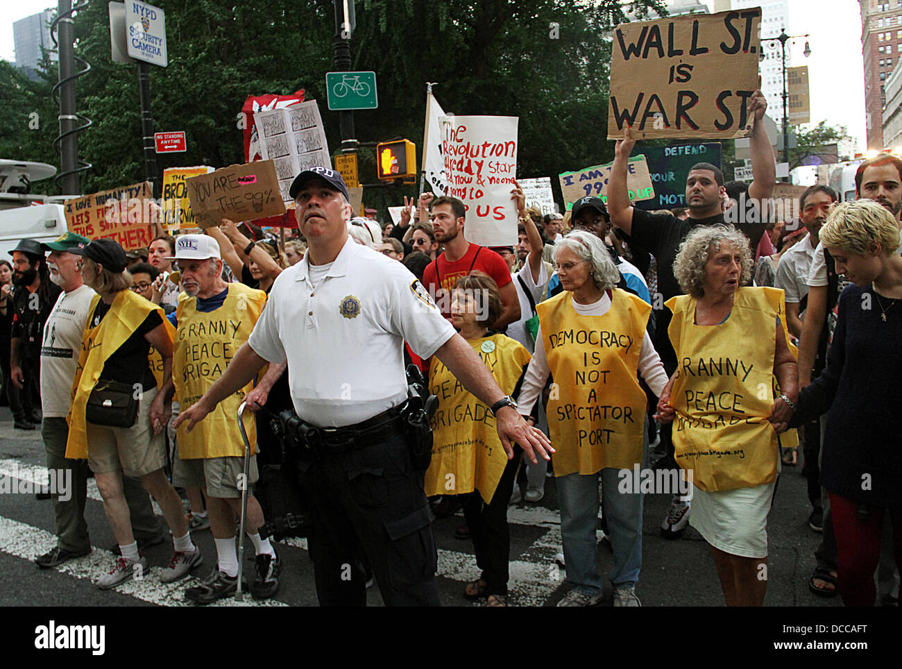 Atmosphere Protesters who have camped outside of Wall Street for two ...