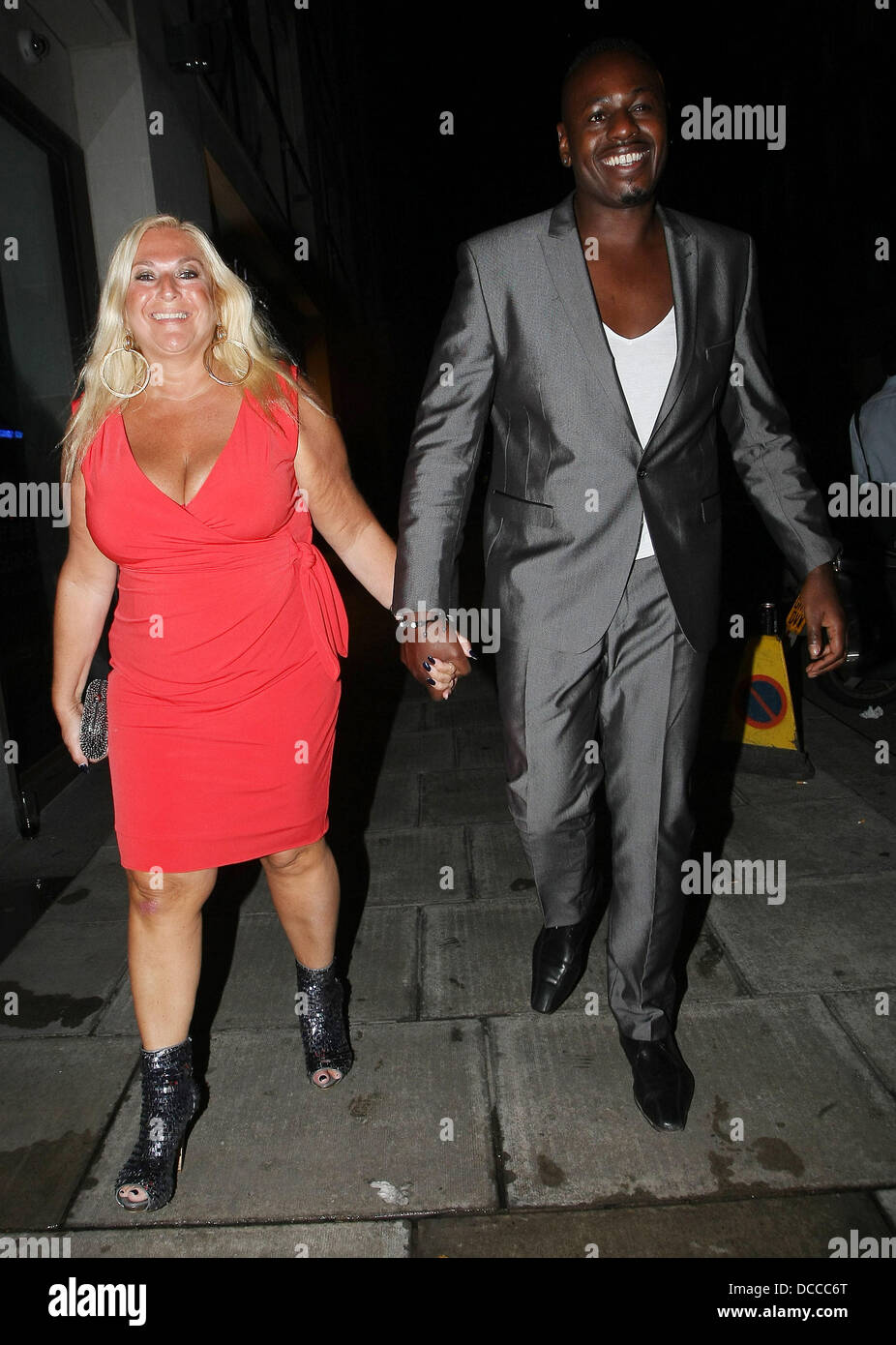 Vanessa Feltz and Ben Ofoedu out and about in Central London London ...