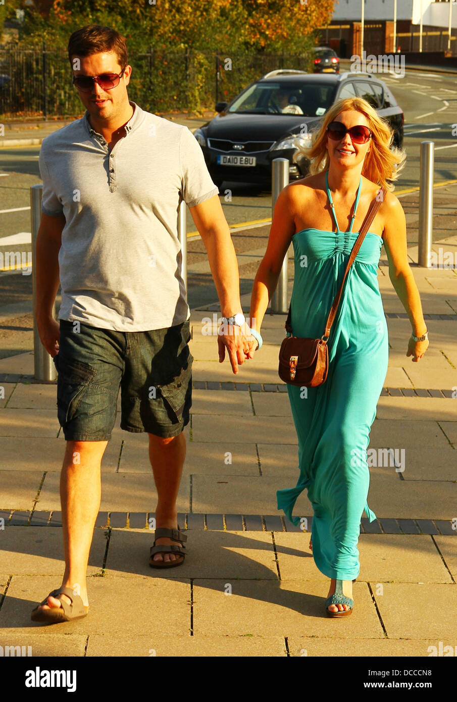 Alex Fletcher Hollyoaks cast outside their hotel ahead of the Annual ...