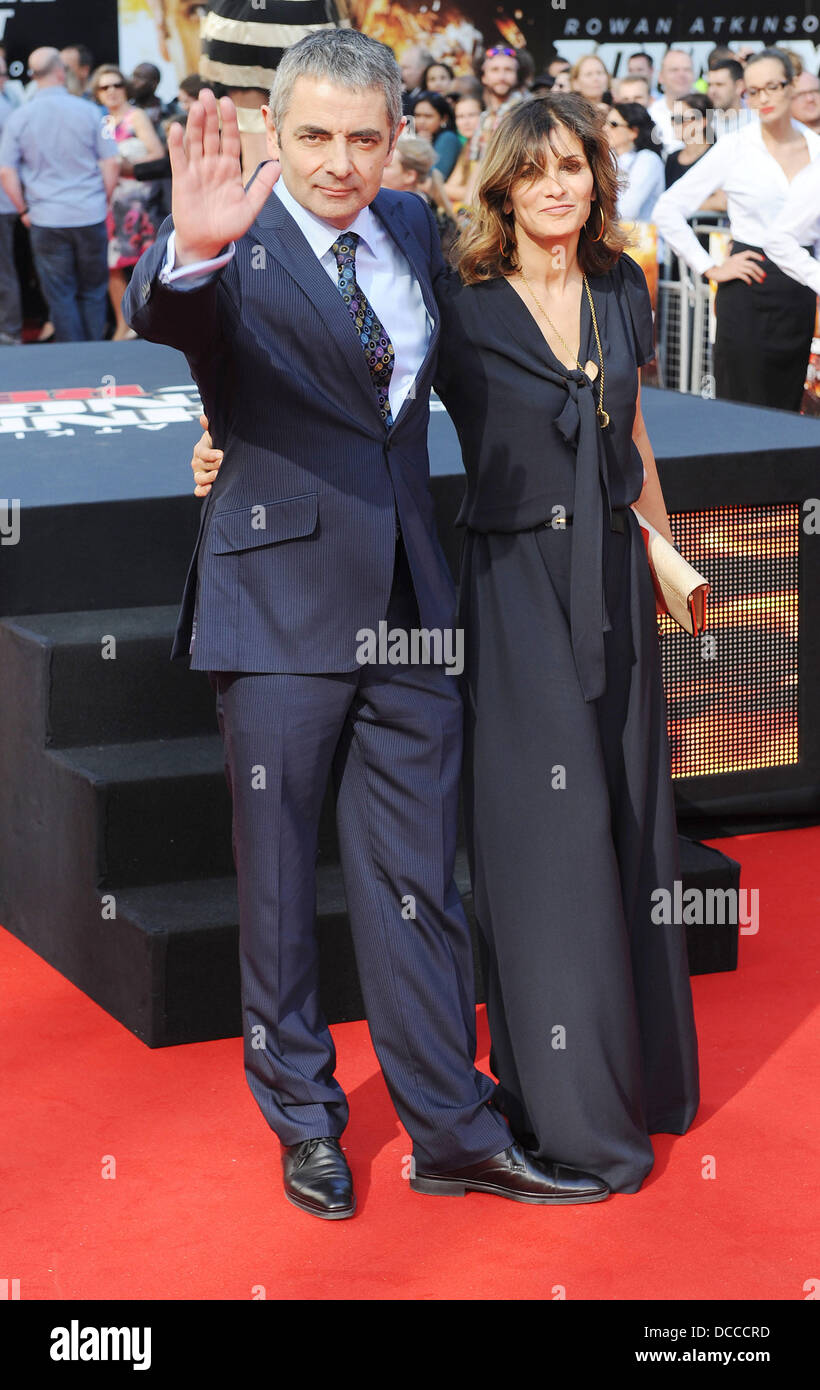 Rowan Atkinson at the premiere of Johnny English Reborn at Empire ...